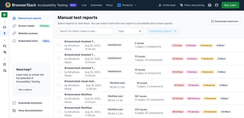 BrowserStack Accessibility Testing: One-stop solution to test, report ...