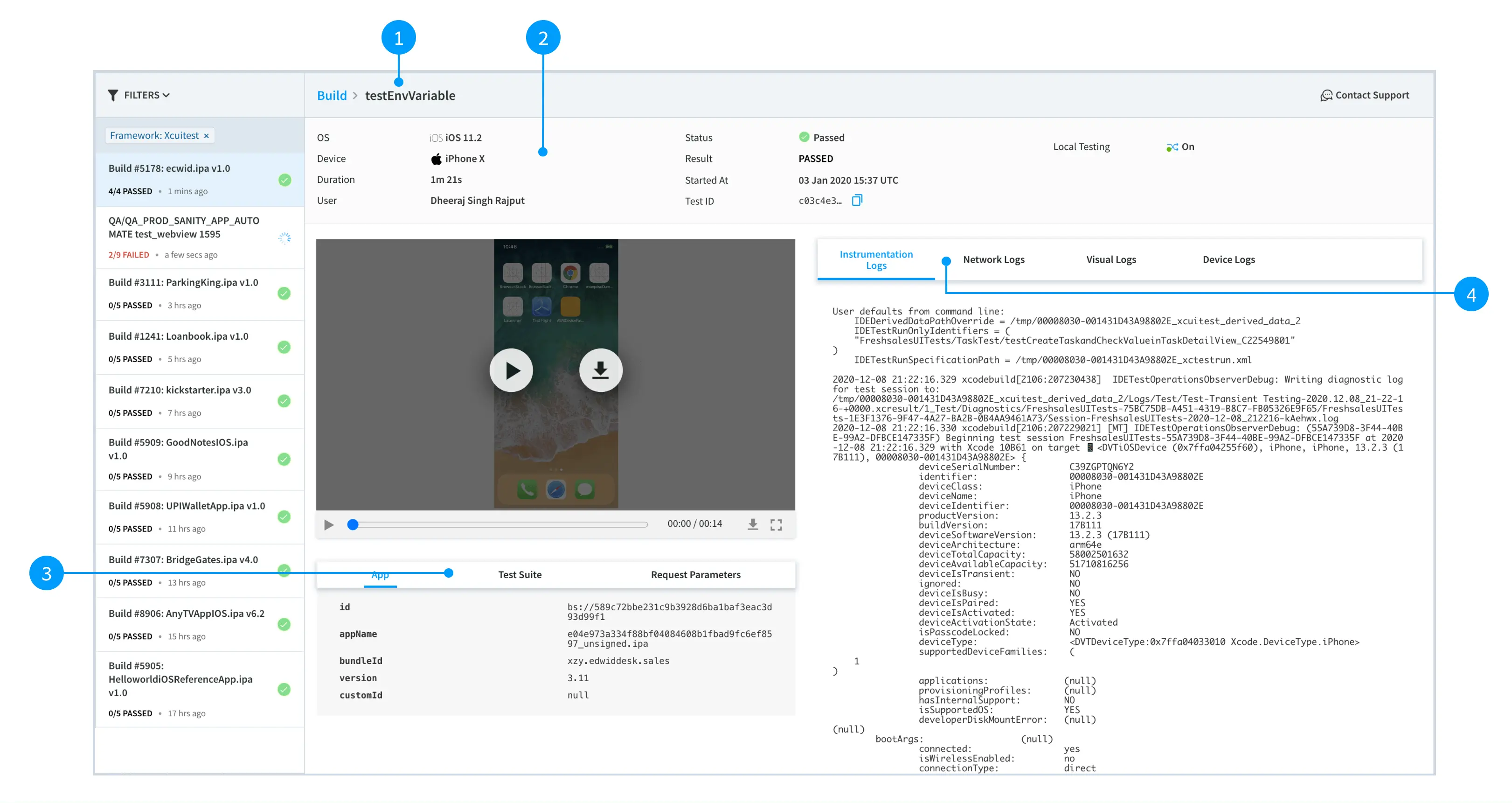 Changes in the new App Automate dashboard view | BrowserStack Docs