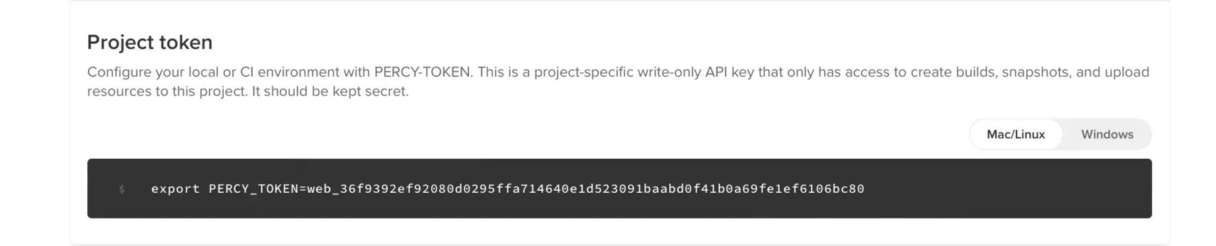 Create an App Percy project | BrowserStack Docs