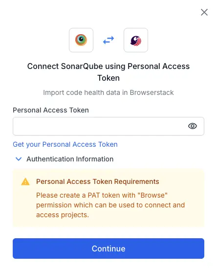 Integrate SonarQube with Quality Engineering Insights | BrowserStack Docs